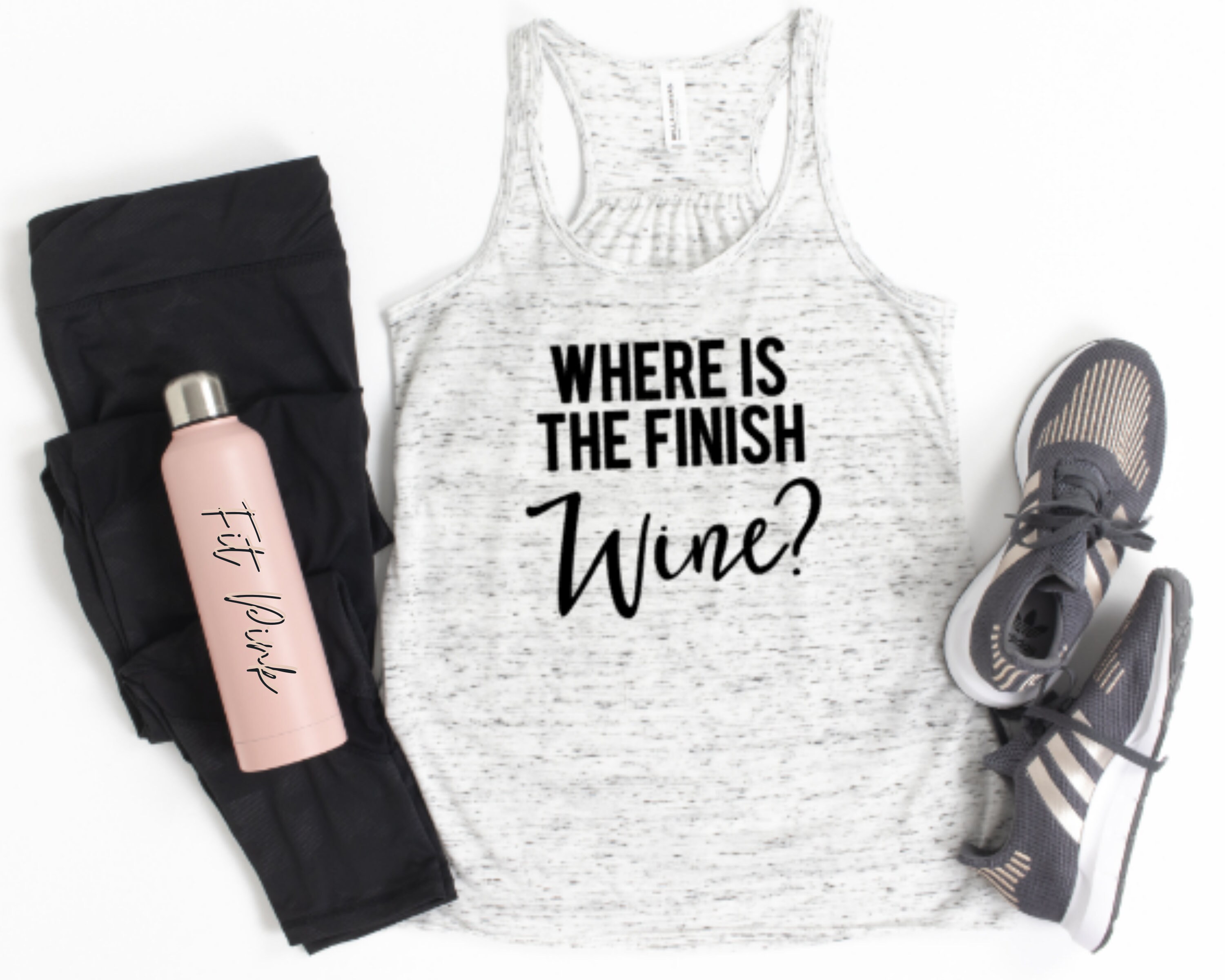 Where is the Finish Wine Funny Running Tank Tops With - Etsy