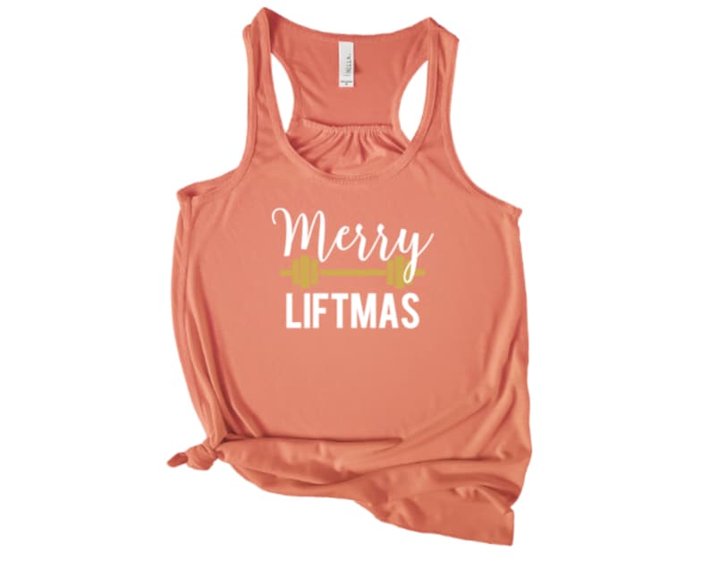 Merry Liftmas Christmas Workout Tank Workout Tank for Women | Etsy