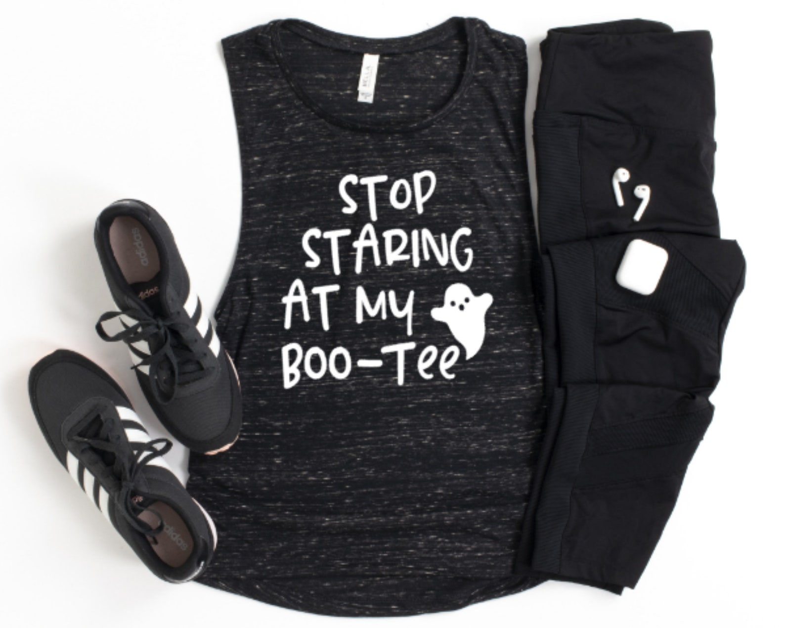 Halloween Shirts Stop Staring at My Boo Tee Fall Workout - Etsy