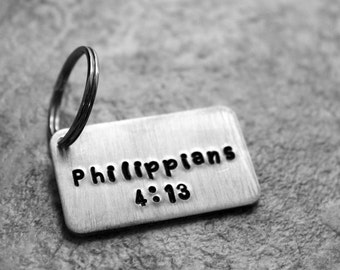 Philippians 4:13 Keychain - Etsy
