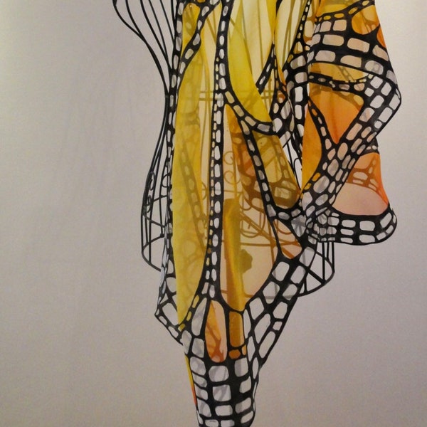Hand Painted Scarf - Etsy