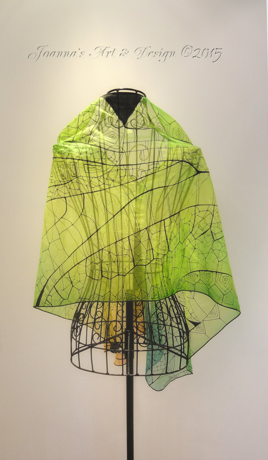 Hand Painted Silk Scarf Dragonfly Wing Wings Scarf Chiffon - Etsy
