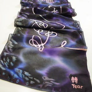 Hand Painted Silk Scarf Loveyourself-tear bts Fan Art Scarf - Etsy