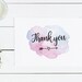 Thank You Card PRINTABLE, Blank Card, Pink Watercolor Card, Arrow Note ...