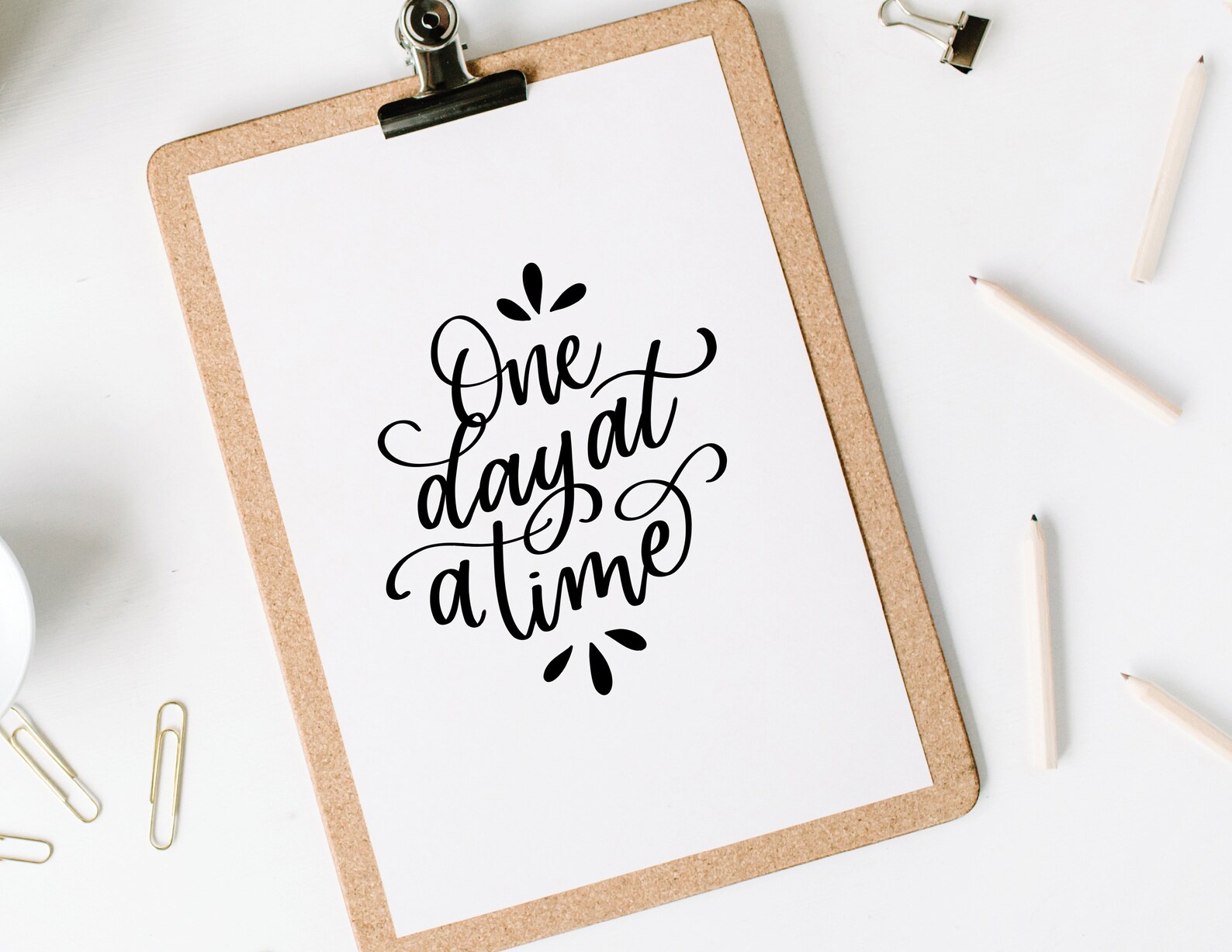 One Day at a Time Printable Instant Download One Day at a - Etsy