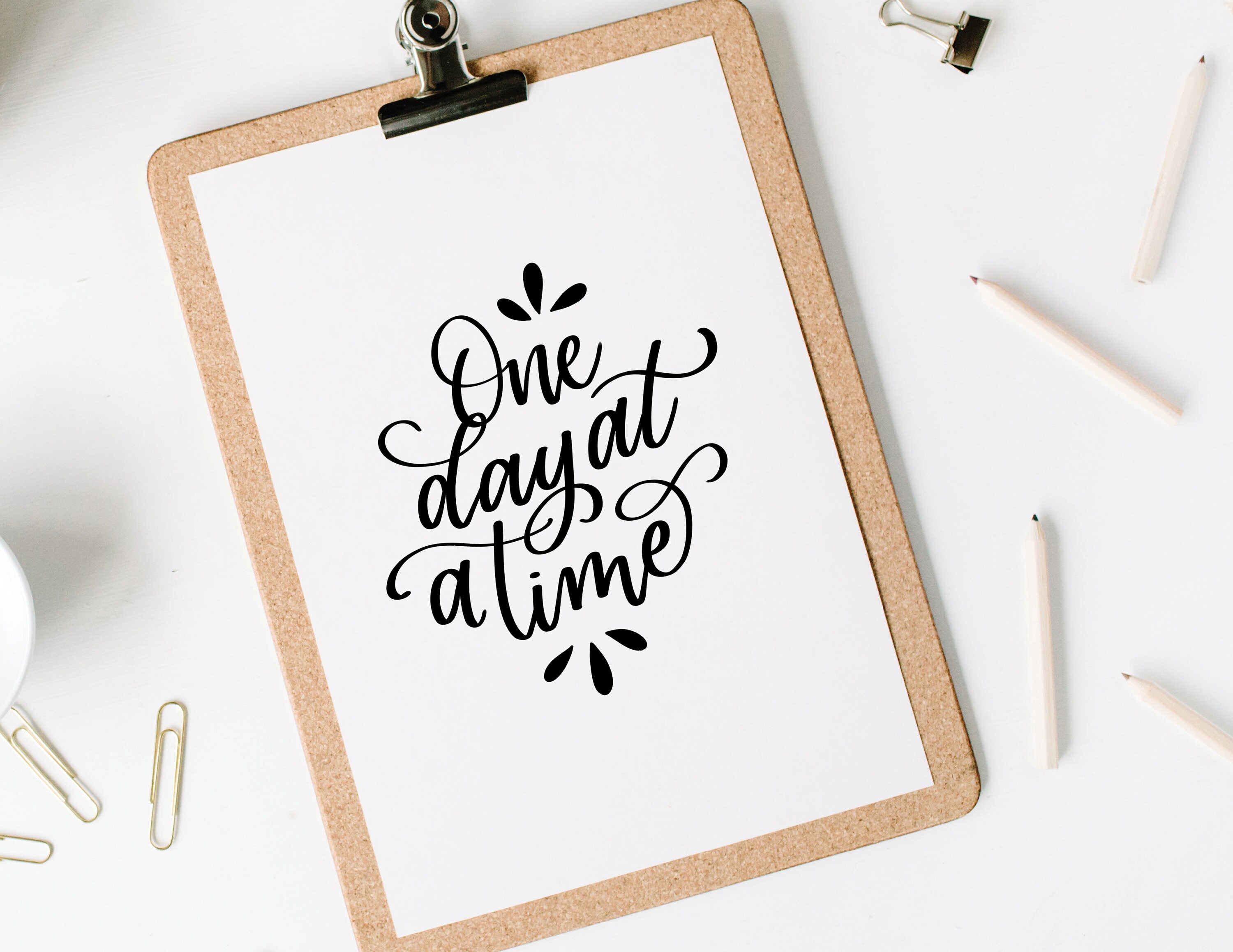 One Day at a Time Printable Instant Download One Day at a | Etsy