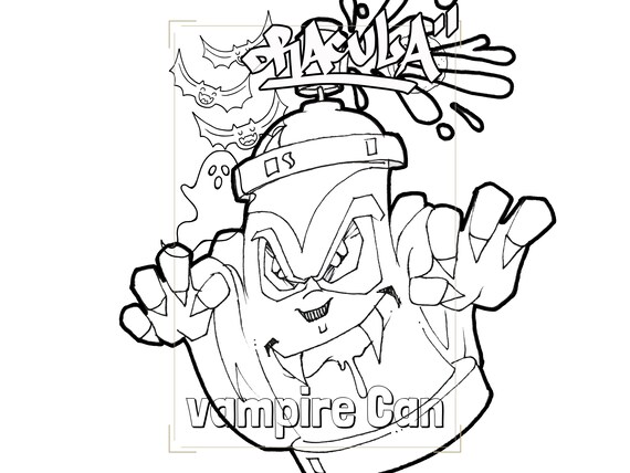 Graffiti Coloring Pages Characters