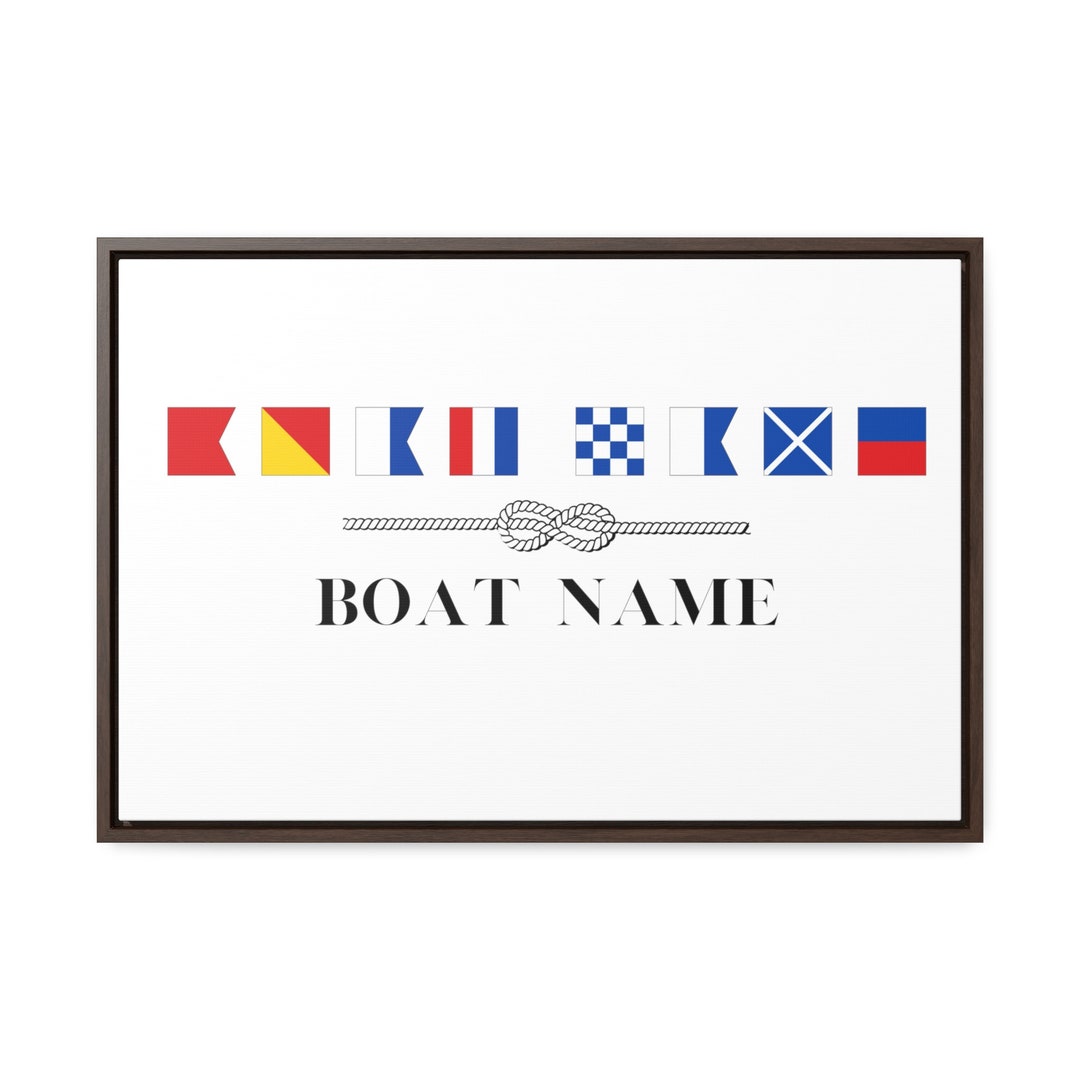 Personalized Nautical Flag Sign, Nautical Boat Name Sign, Nautical Last ...