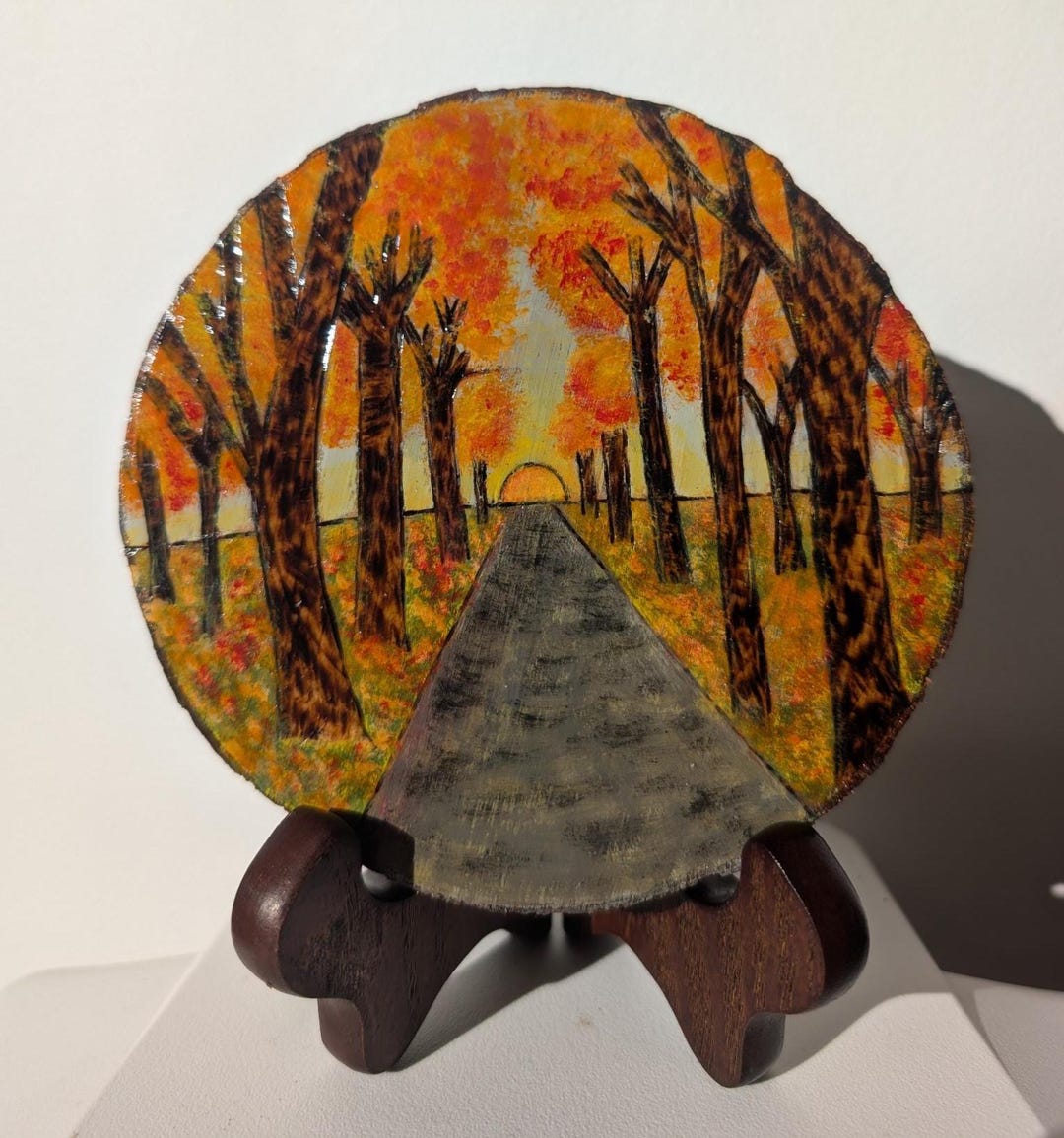 Wood-burned Fall Scenery - Etsy