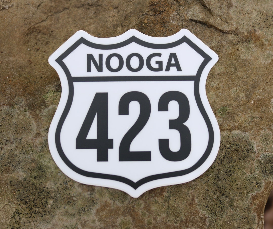NOOGA 423 Chattanooga Tennessee USA Highway Road Sign Vinyl Sticker - Etsy