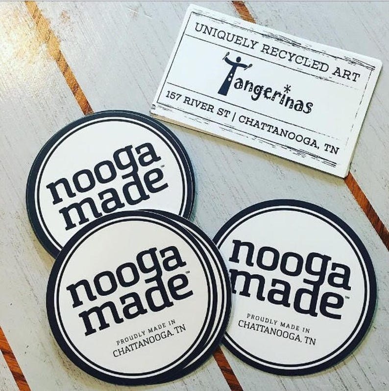 Nooga Made, Proudly Made in Chattanooga, Tennessee. Vinyl Sticker - Etsy