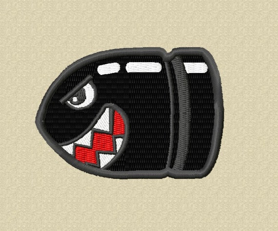 Items similar to Super Mario Bros Inspired Shark digital embroidery ...