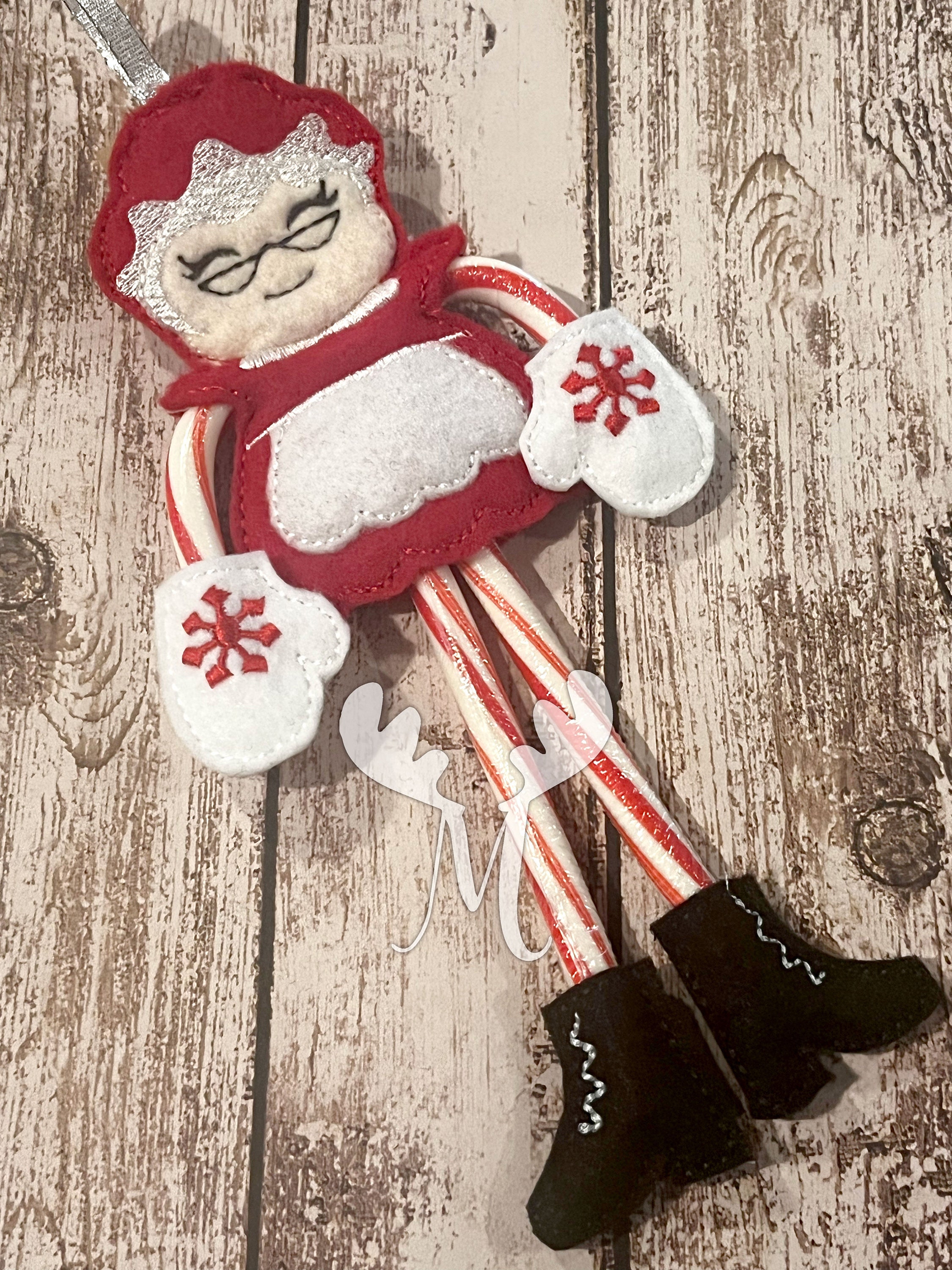 Santa & Mrs. Claus Candy Cane Holder Ornament - Etsy