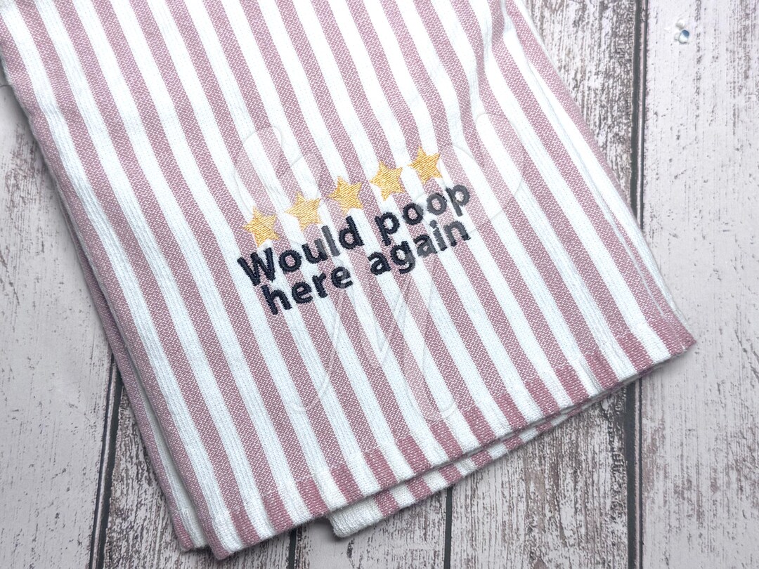 5 Star Poop | Bathroom Towel - Etsy