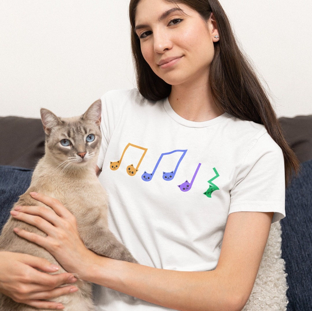 Elementary Music Teacher Shirt Naughty Kitty Cat Song Kawaii Cat Shirt ...