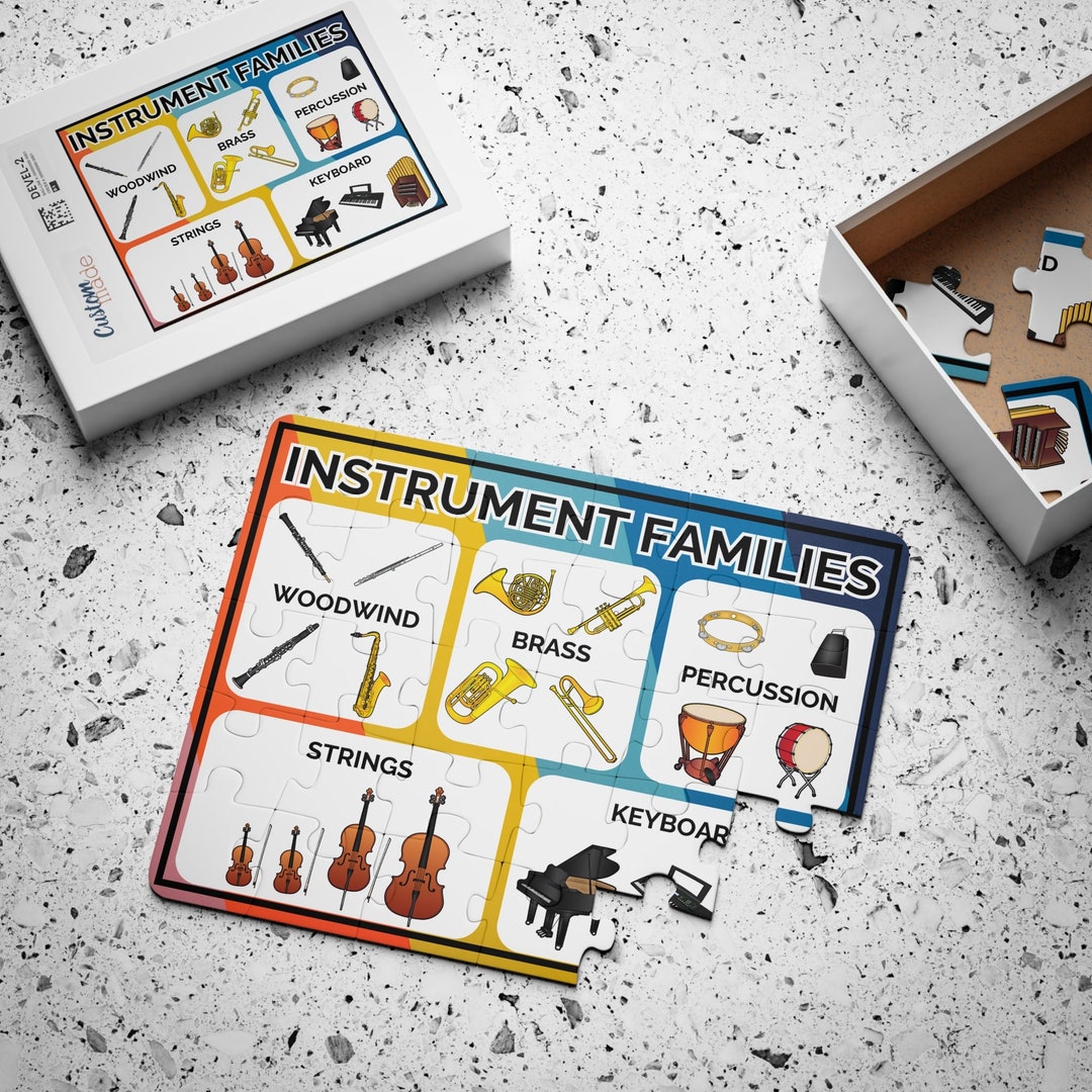 Instrument Families Jigsaw Puzzle for Kids – Elementary Music Centers ...