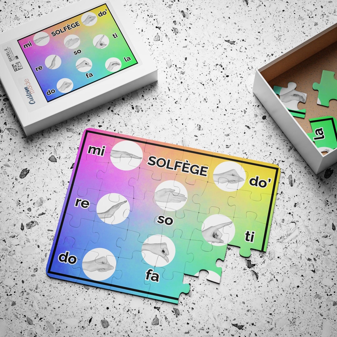 Solfège Jigsaw Puzzle - Elementary Music Centers - Do Re Mi Puzzle ...