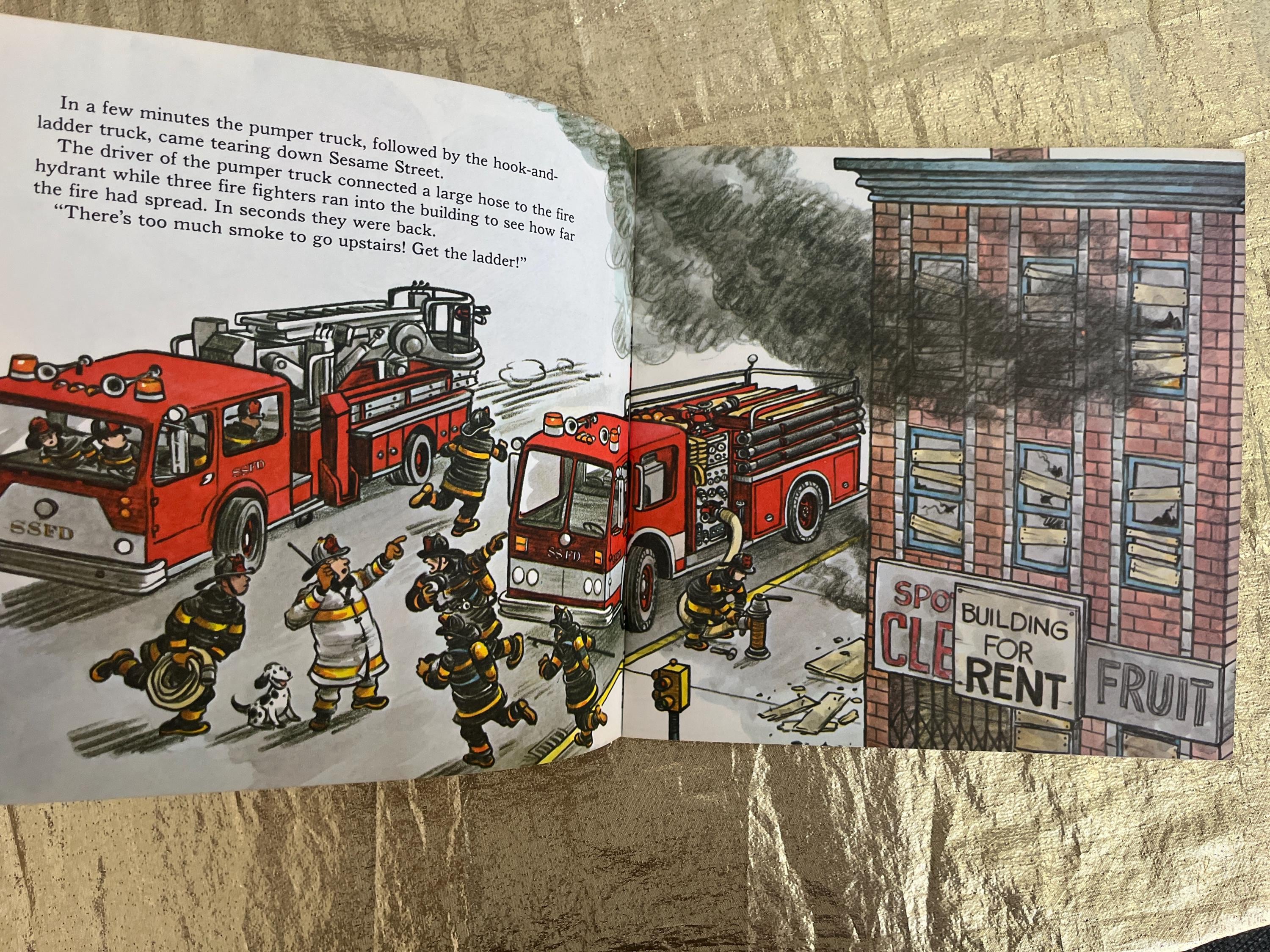 Vintage Sesame Street A Visit to the Sesame Street Firehouse Book - Etsy