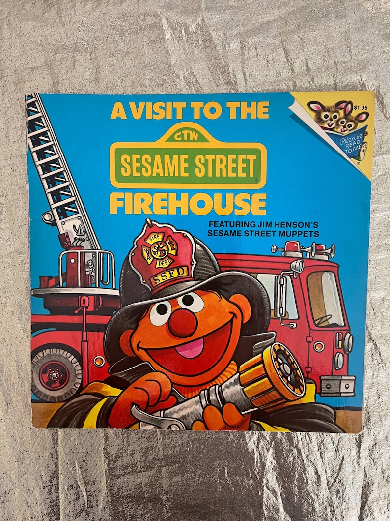 Vintage Sesame Street A Visit to the Sesame Street Firehouse Book - Etsy