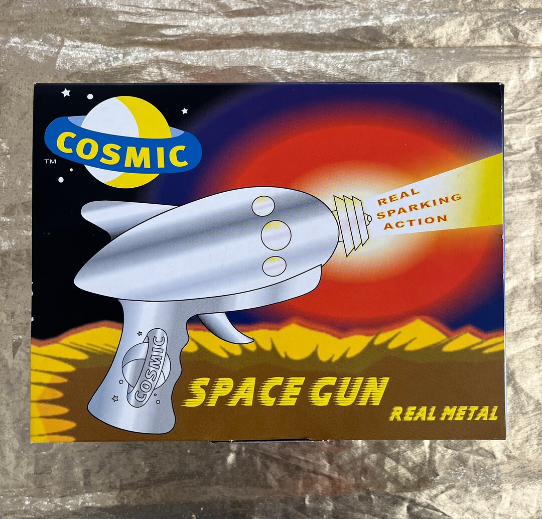 Vintage Cosmic Space Gun Real Metal With Real Sparking Action Ray Gun ...