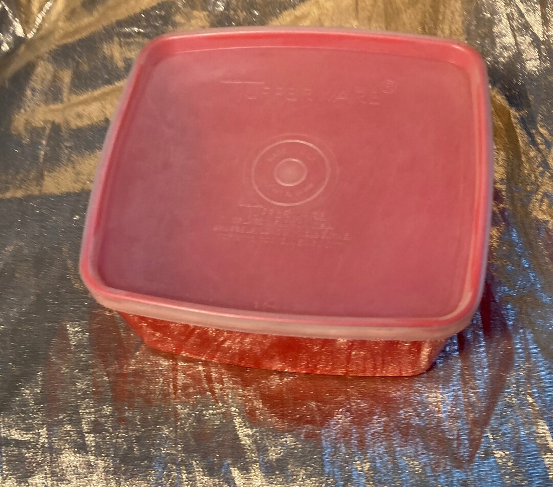 Vintage Red Tupperware Sandwich Container With Lid (311-23) - Etsy