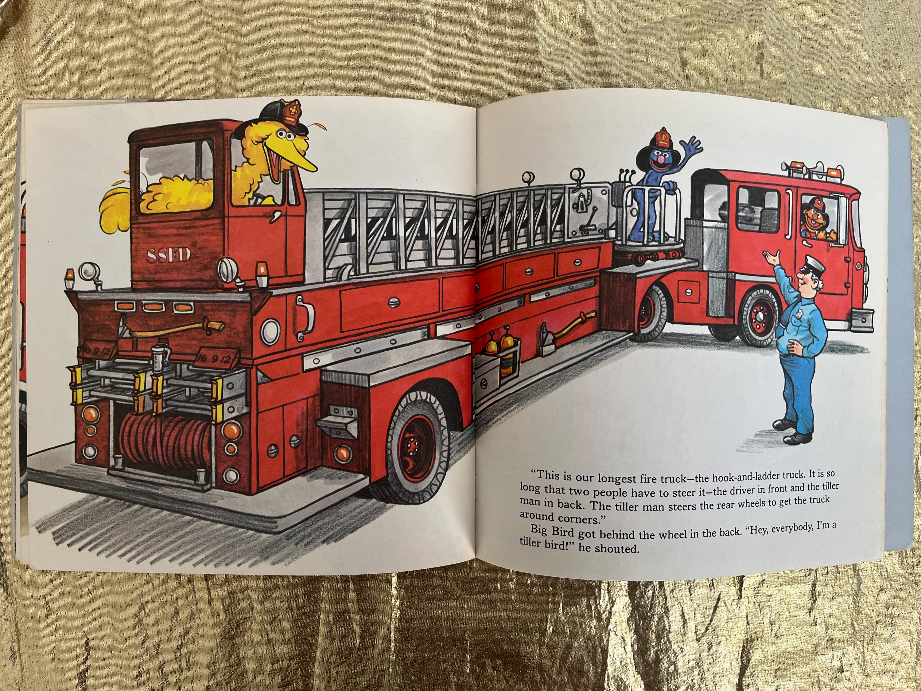 Vintage Sesame Street A Visit to the Sesame Street Firehouse Book - Etsy