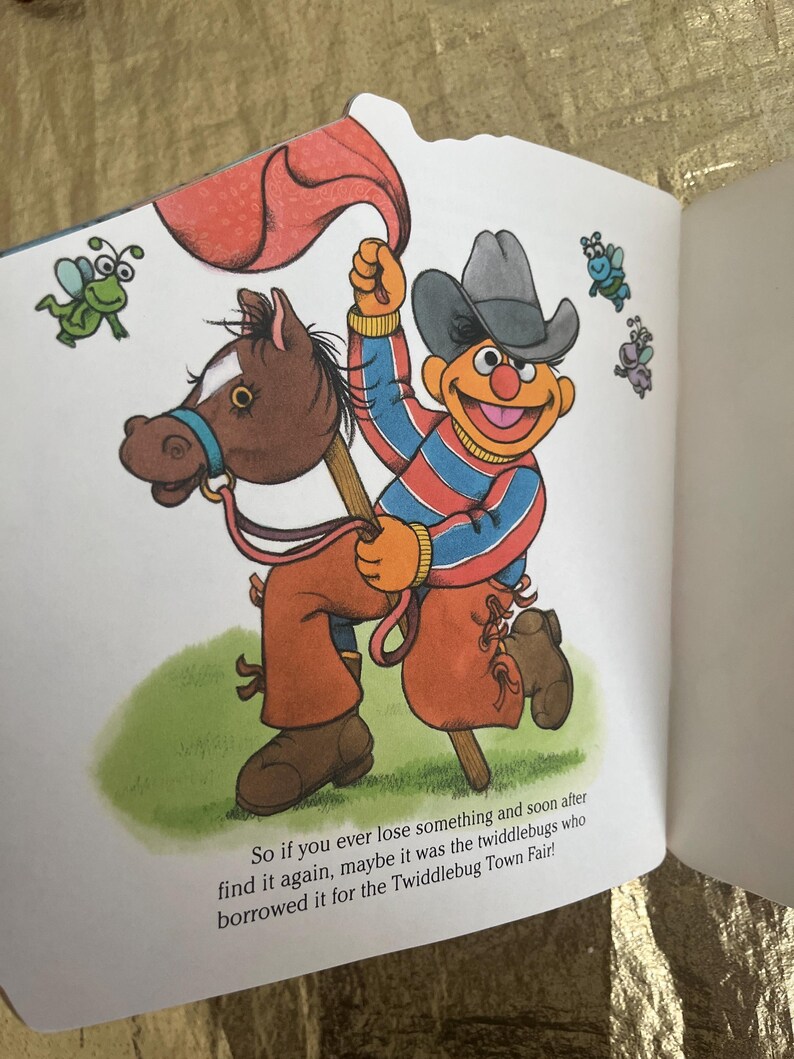 Vintage Sesame Street Ernie and the Twiddlebug Town Fair - Etsy