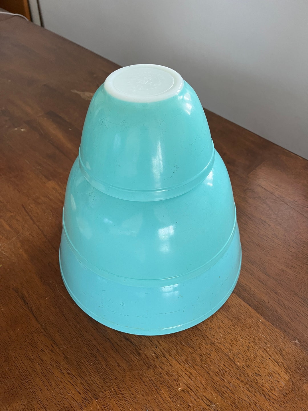 Vintage Turquoise Pyrex Nesting Bowls Set - Etsy