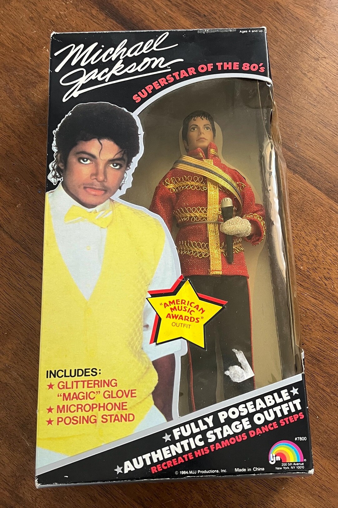 Michael Jackson Doll Superstar of the 80s American Music Awards Outfit ...