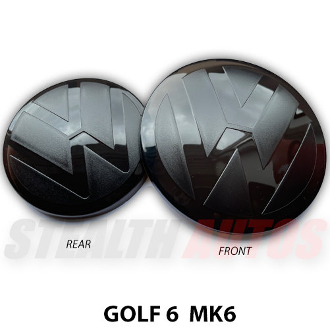 Gloss Black Front & Rear Emblems for VW Golf MK7 MK7.5 MK6 R | Etsy