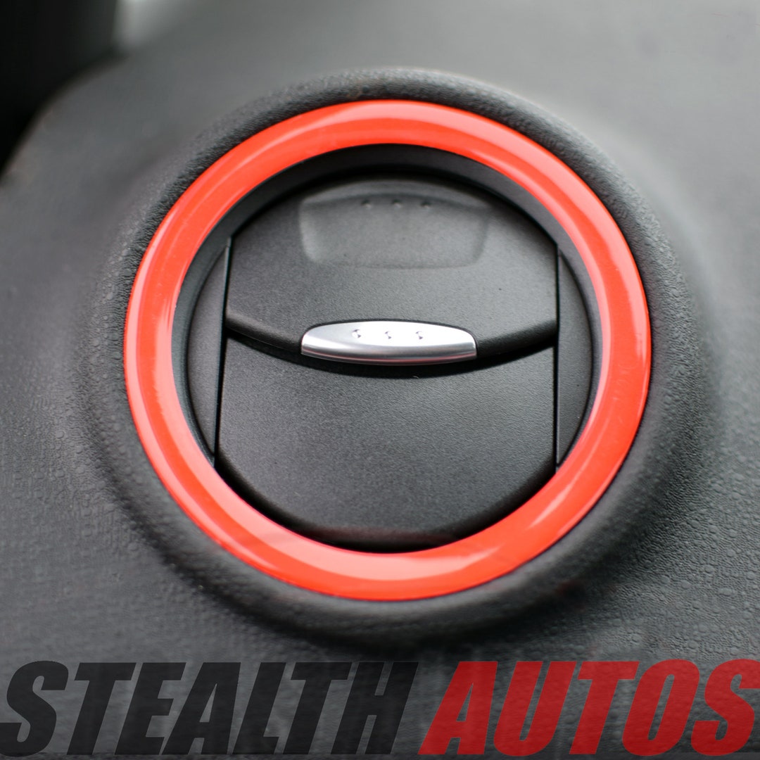 Ford Fiesta MK6 FACELIFT MK7 MK7.5 Gel Badge Overlays Air Vent Rings X2 ...