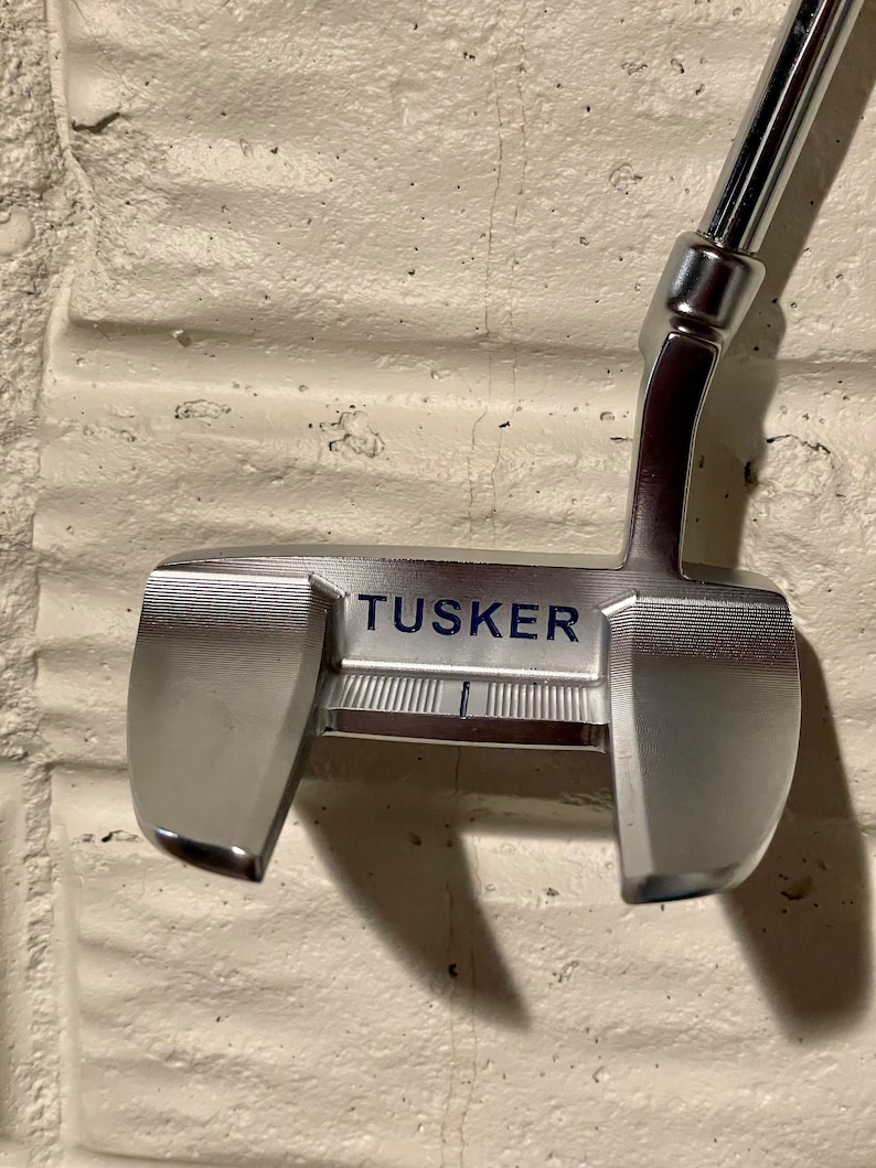 Stainless Chrome Tusker Blue Mallet Putter - Etsy