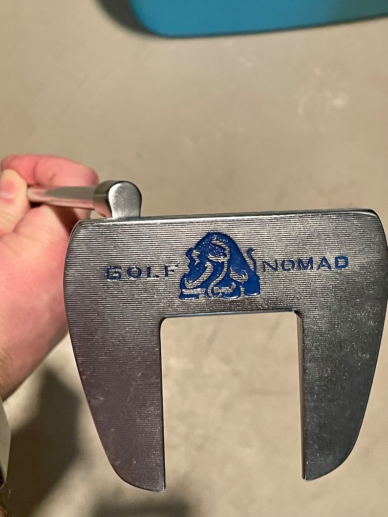 Stainless Chrome Tusker Blue Mallet Putter - Etsy