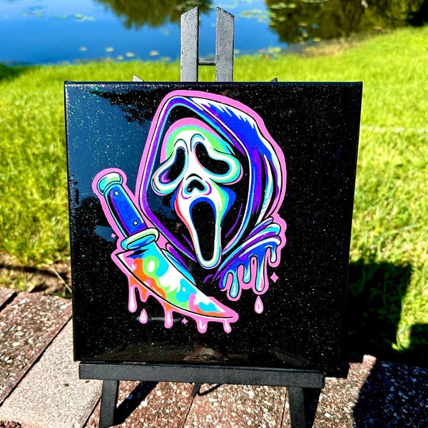 Ghost Face Paintings - Etsy