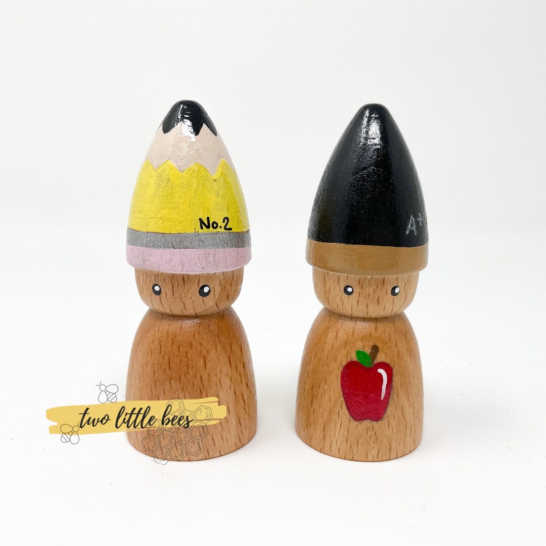 Teacher Gnome Peg Teacher Peg Gnome Peg Custom Teacher Appreciation - Etsy