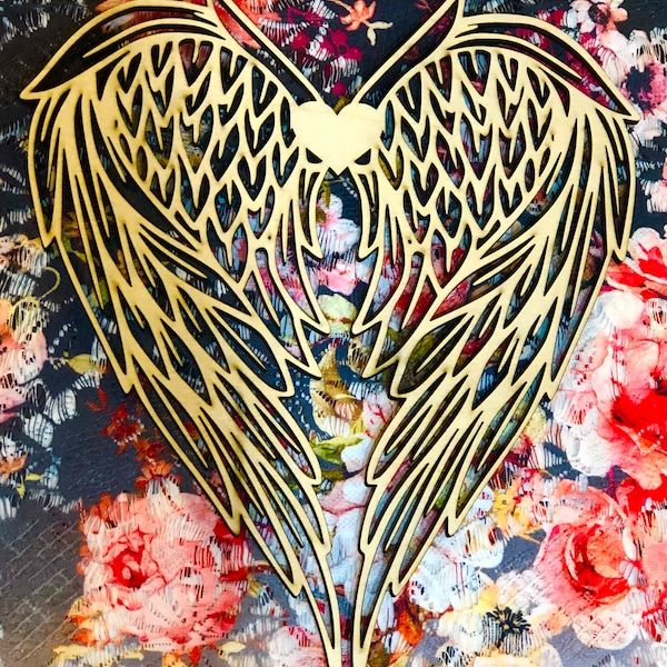 Bronze Angel Wings Wall Decor - Etsy