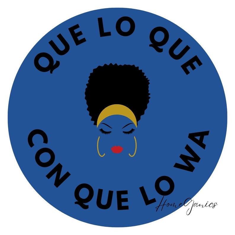 Que Lo Que, Dominican Slang Sticker, Single Sticker, High Quality ...