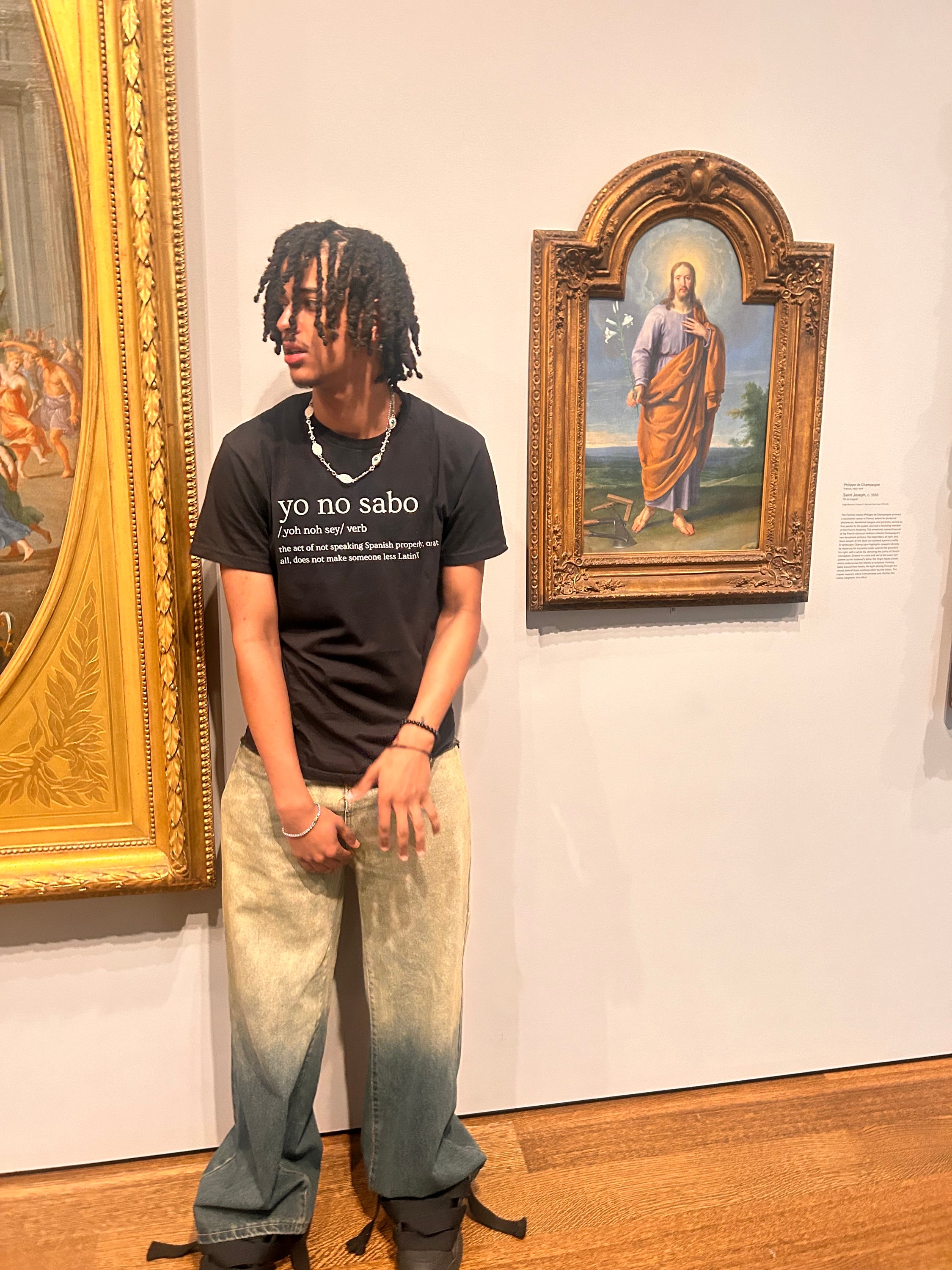 Black Tee, Yo No Sabo Kid, Trendy Tshirt. White Tee, Latinx, Unisex ...