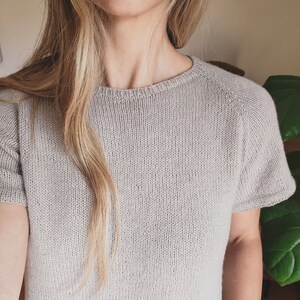 KNITTING PATTERN // the Cloud Tee // Knit Tee Pattern // Knit Top ...