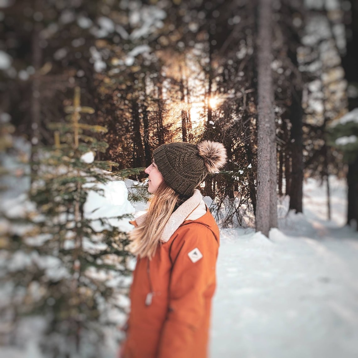 Knitting PATTERN // Into the Pines Hat // Pine Tree Hat // - Etsy