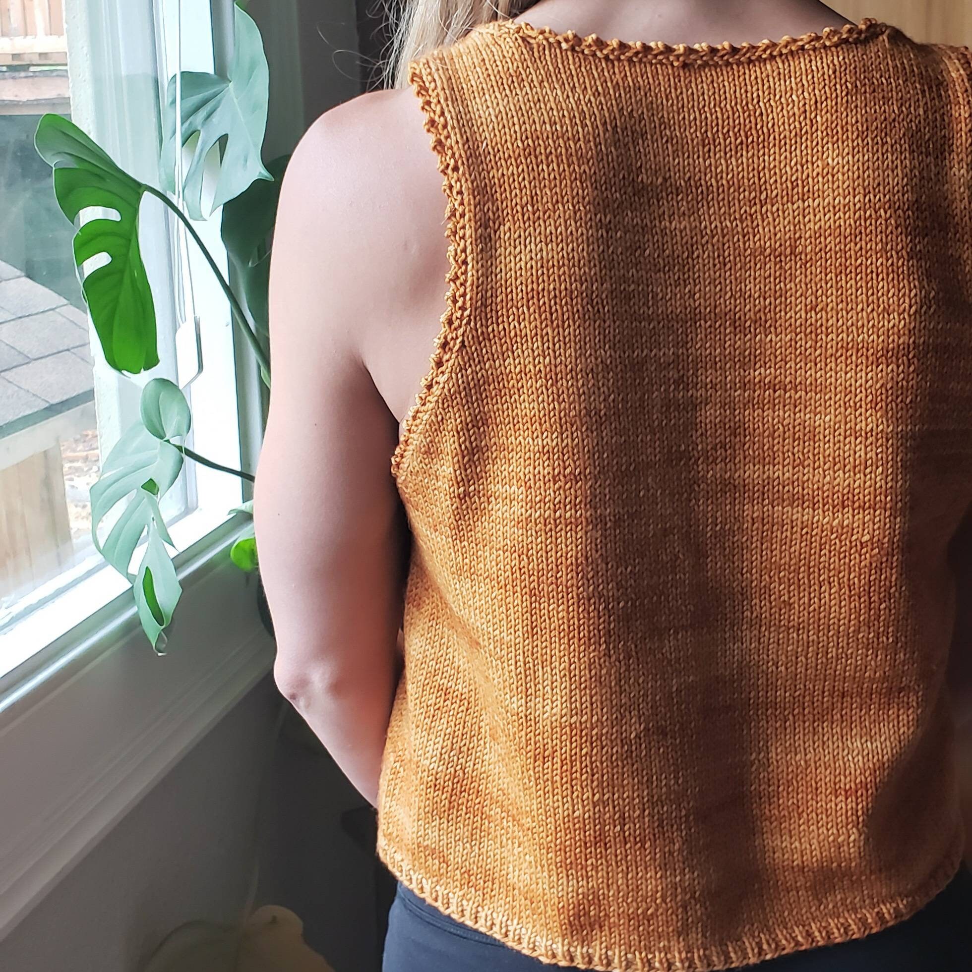 KNITTING PATTERN // Whistler Tank // Knit Tank Top Pattern // Knit Top ...