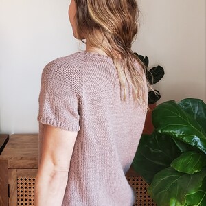KNITTING PATTERN // Tulip Sweater Tee // Knit Sweater Pattern // Knit ...
