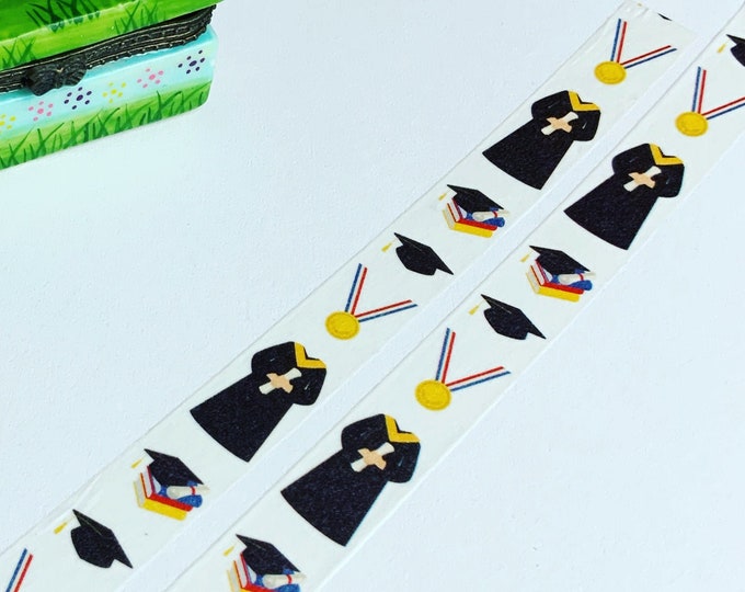 Graduation Caps, Gowns, Diplomas, Washi Tape Roll - Etsy