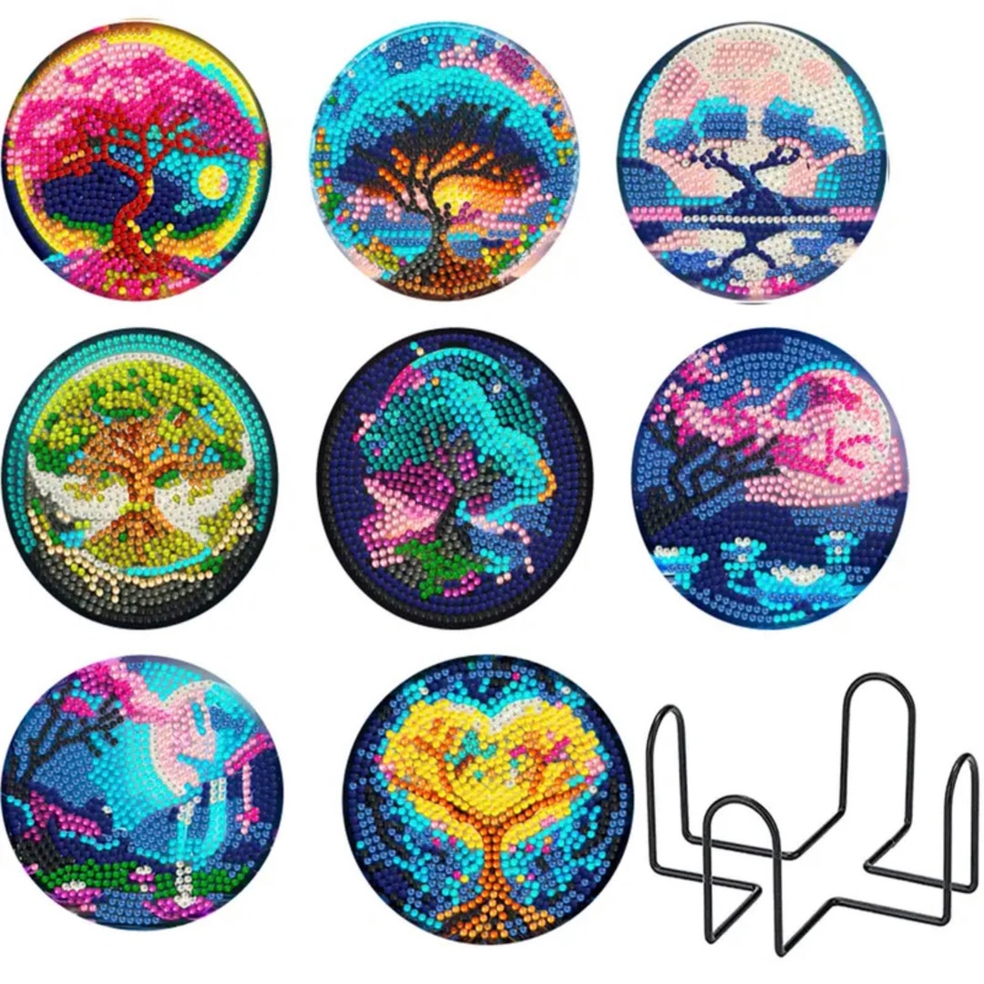 Flash Sale: DIY 8 New Tree of Life Coasters With the 4 Seasons, 5D ...