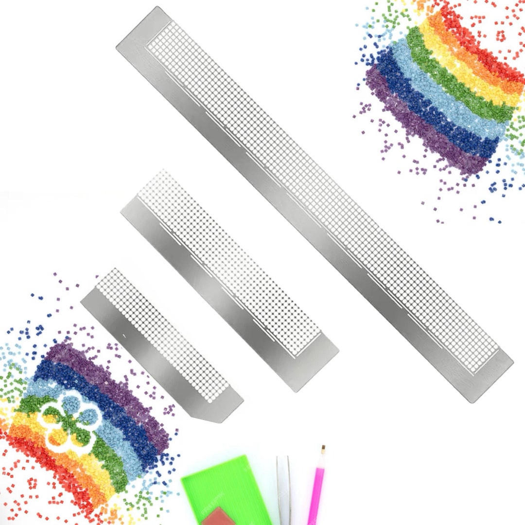 141mm Alignment Rulers in 3 Sizes for Diamond Painting, 216, 400 and ...