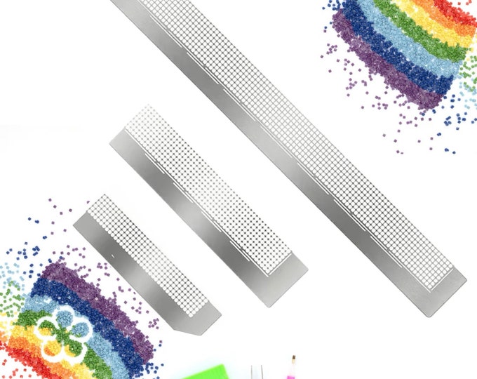 141mm Alignment Rulers in 3 Sizes for Diamond Painting, 216, 400 and ...