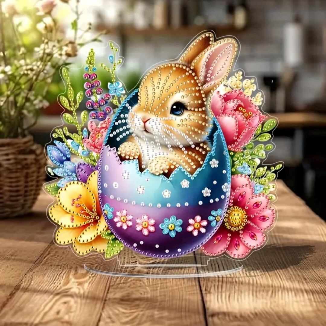 Hatching Easter Bunny Diamond Painting Kit – Double-sided DIY Table ...