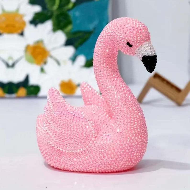 Create a Sparkly Flamingo – DIY Rhinestone Craft Kit - Etsy