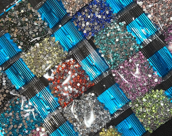 Set of 20 Bright and Playful Colors – Flatback Rhinestones for Crafts ...