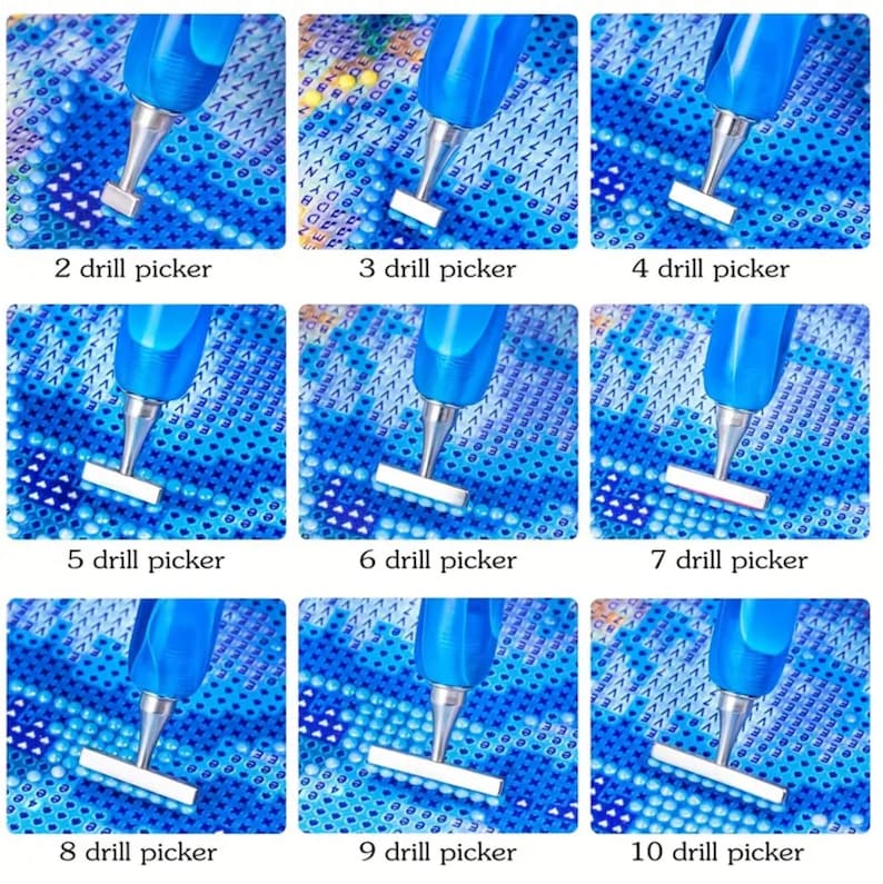 Ultra Thin Multi-placer Set – 10 Silver Screw-in Tips for Square ...